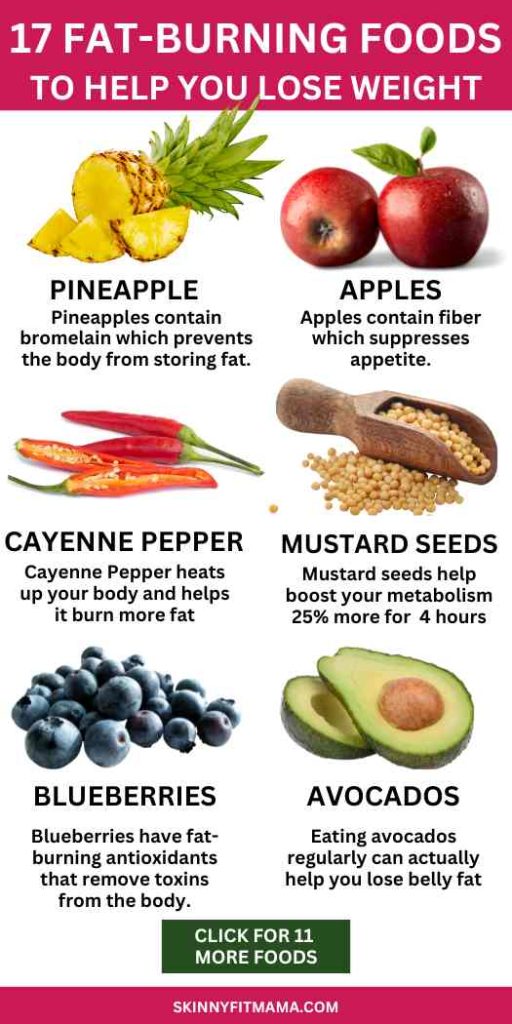 17 Fat Burning Foods To Speed Up Your Metabolism - Skinny Fit Mama