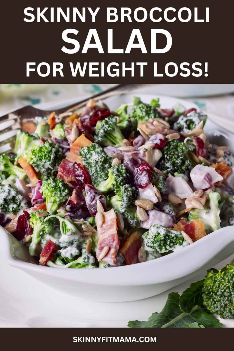 Skinny Broccoli Salad Recipe For Weight Loss - Skinny Fit Mama