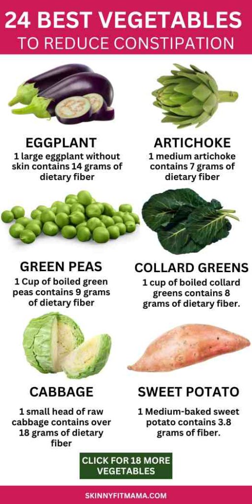 24 Best Vegetables For Constipation - Skinny Fit Mama