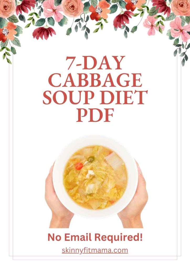 7-Day Cabbage Soup Diet For Weight Loss (PDF INCLUDED) - Skinny Fit Mama