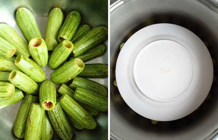 Lebanese Kousa Mahshi Recipe (Stuffed Zucchini) - Skinny Fit Mama