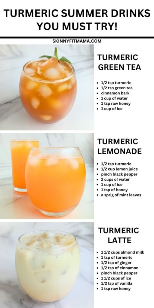 3 Extremely Healthy Iced Turmeric Summer Drinks You Must Try! - Skinny ...