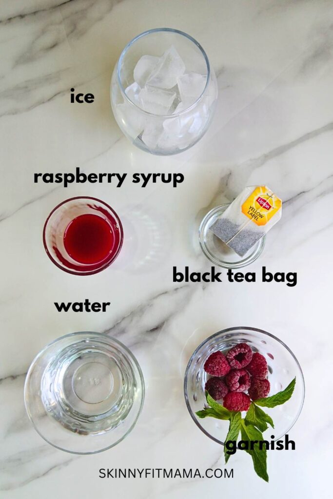 Simple Raspberry Iced Tea With Only 30 Calories - Skinny Fit Mama