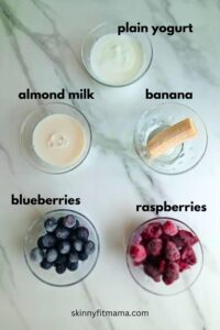 Delicious Raspberry Blueberry Smoothie | Healthy | Low-calorie - Skinny ...