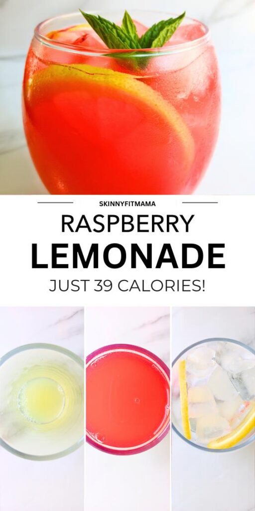 Easy-Peasy Raspberry Lemonade With Just 39 Calories - Skinny Fit Mama