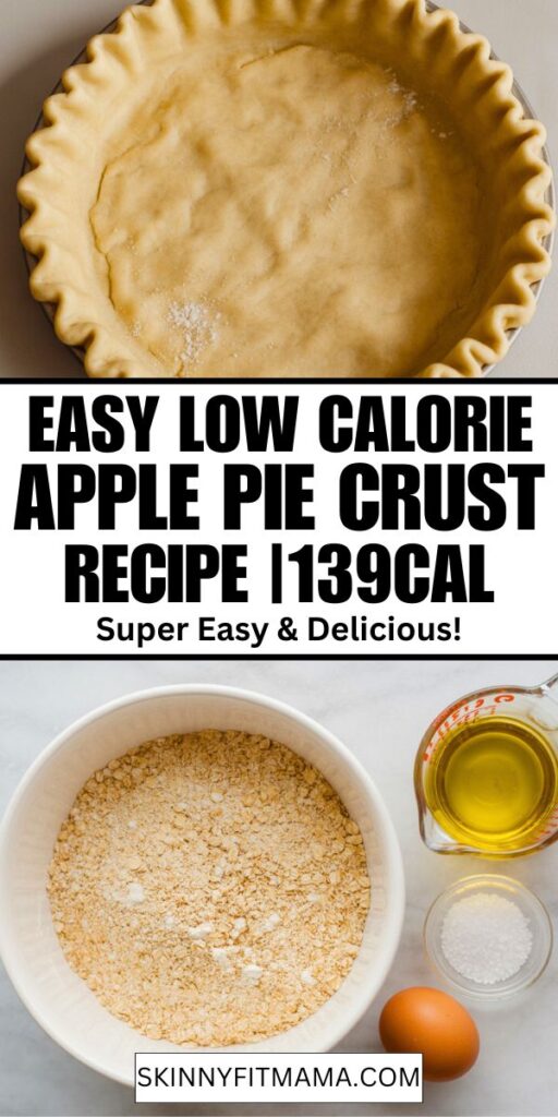 Low Calorie Apple Pie Crust - Skinny Fit Mama